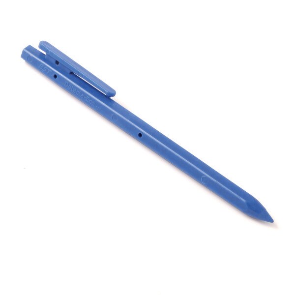 Metal Detectable And X Ray Visible Touchscreen Stylus With Pocket Clip And Lanyard Loop Blue